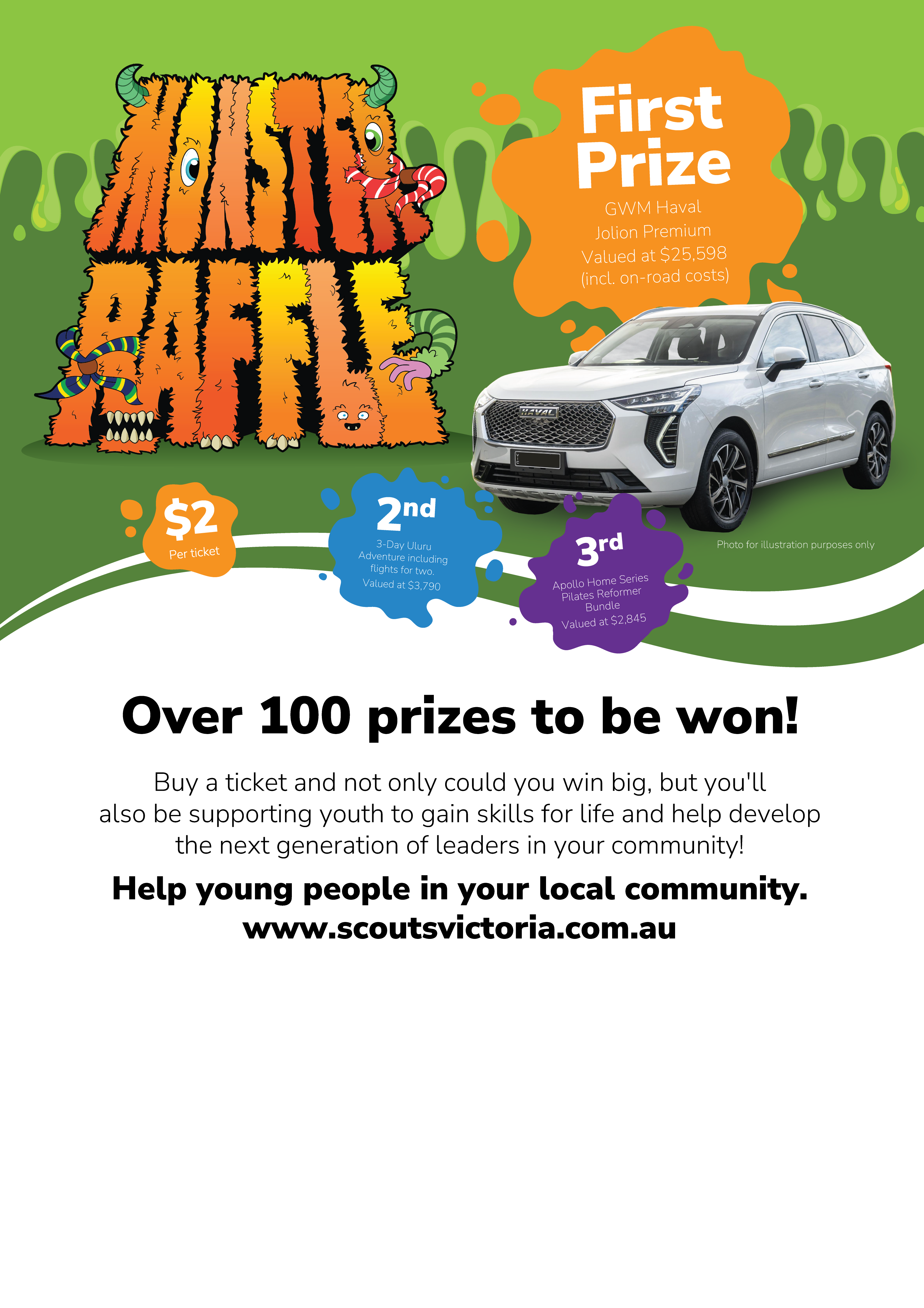 Monster Raffle - Schools and Community Groups | Scouts Victoria | Australia
